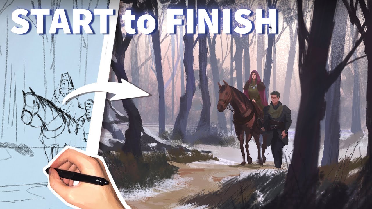 Concept Art Environment ( Digital Painting Tutorial )