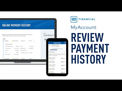 How to Review Payment History MyAccount | GM Financial