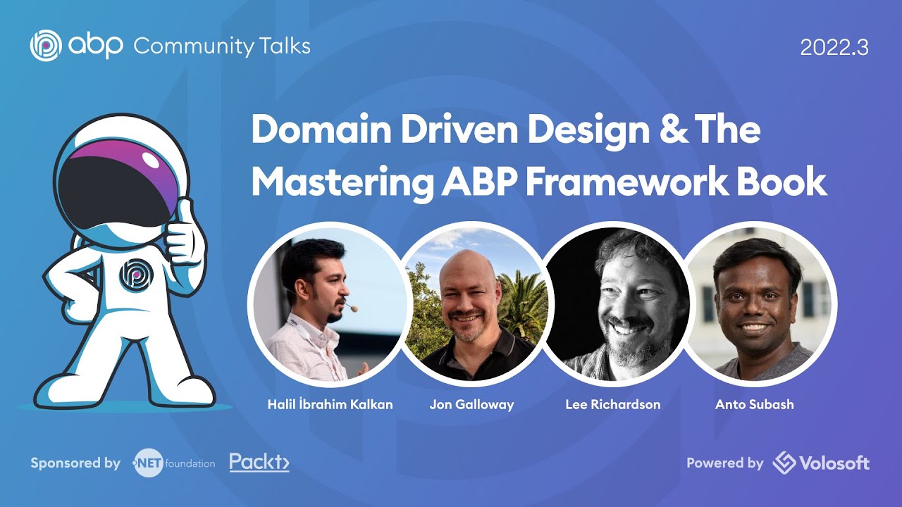 ABP Community Talks 2022.3: Domain-Driven Design & the Mastering ABP Framework book