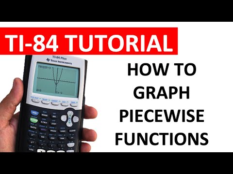 Graphing Piecewise Functions on a TI-84 Series Calculator