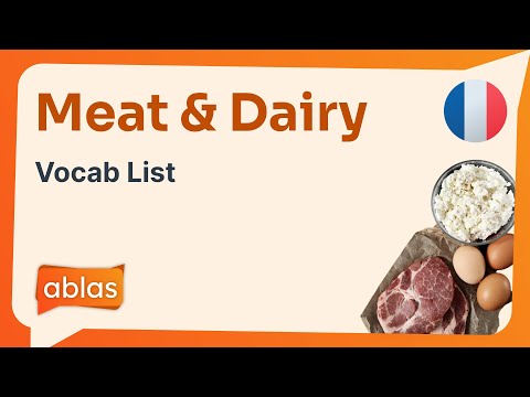 Meat & Dairy | French Vocabulary List
