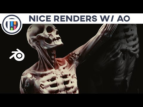 Blender 2.8 Eevee Tutorial - How to Use Ambient Occlusion (AO) to Make Your Renders POP!