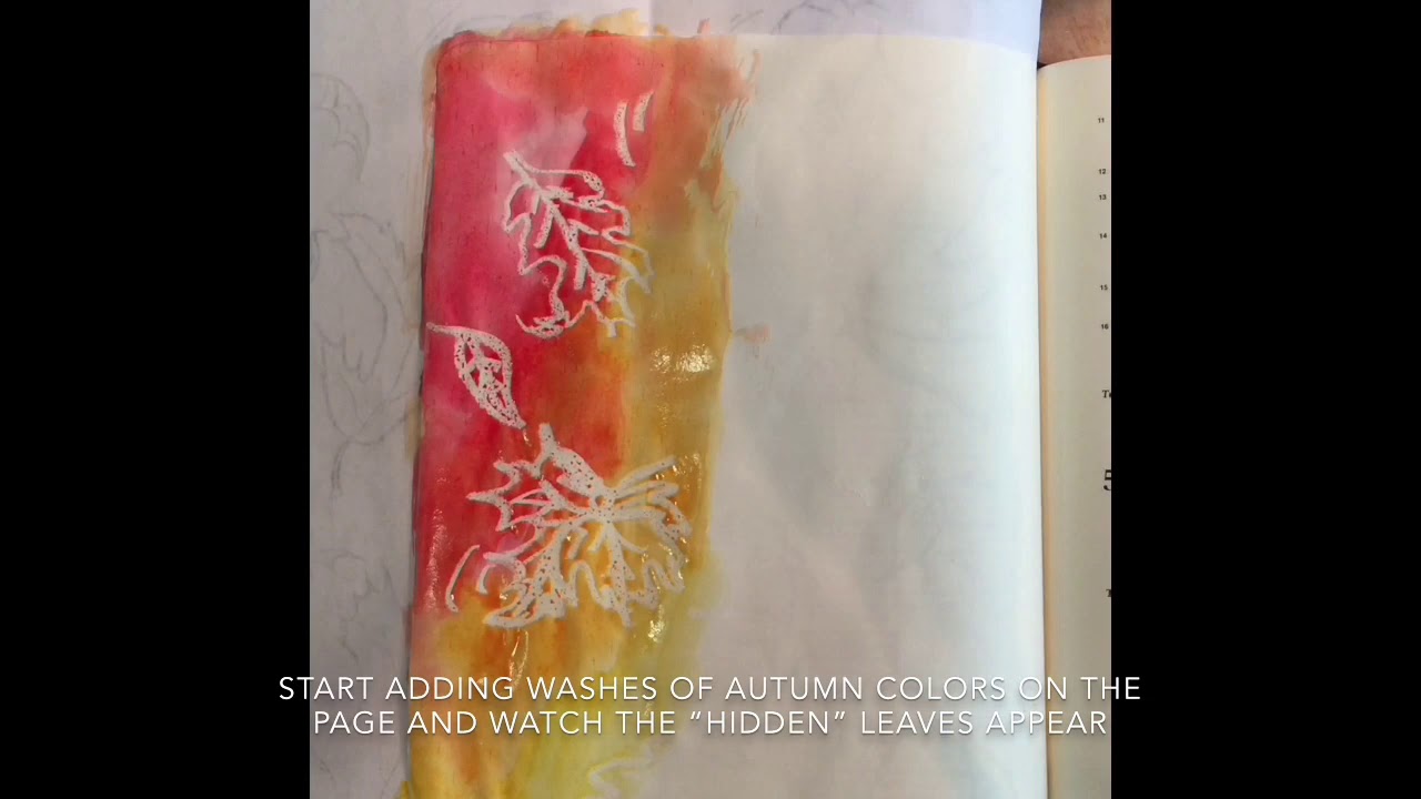 Fall in love with Jesus- watercolor & wax resist