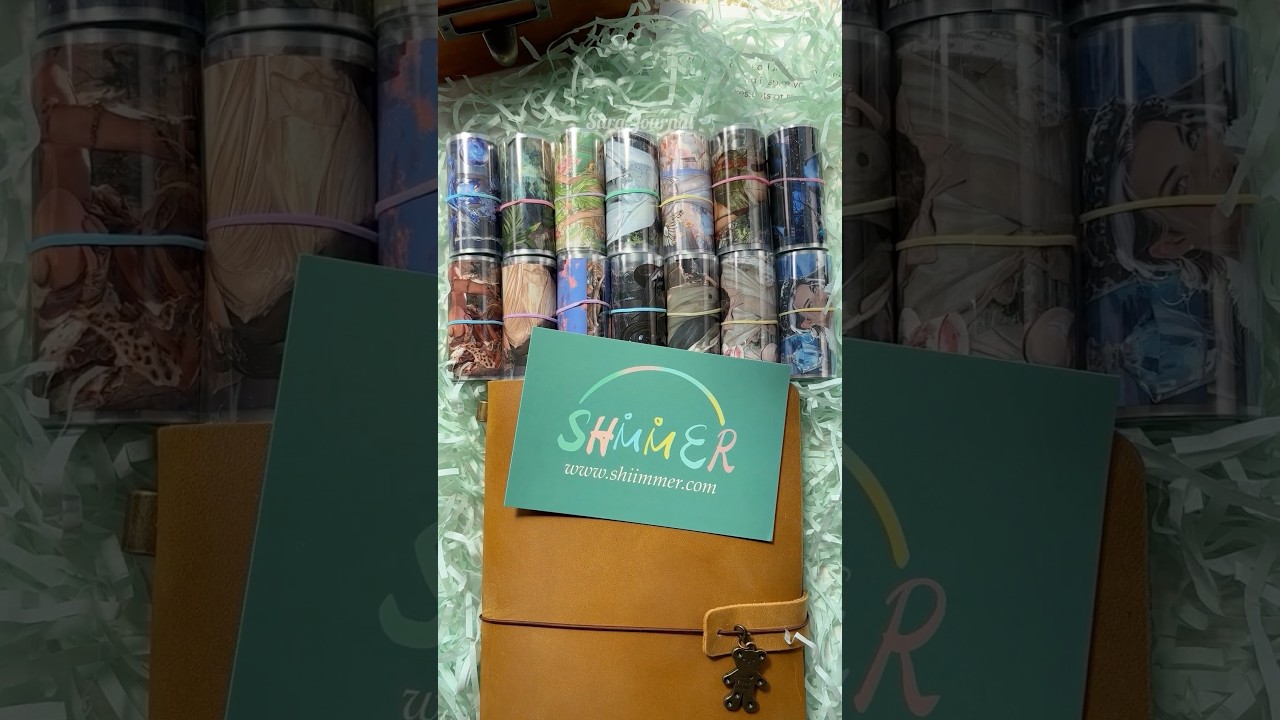 ASMR Unboxing Stationery haul📦✨Shiimmer #stationery #journaling #scrapbooking