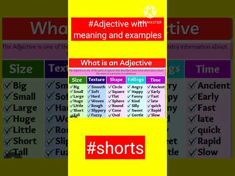 Adjective with meaning and examples#english grammar online classes#adjective in english grammar