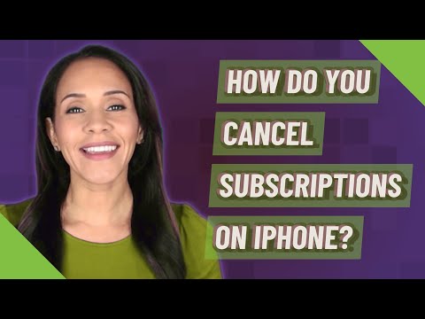How do you cancel subscriptions on iPhone?