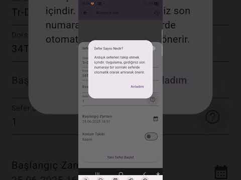 TIR Masraf Takip uygulaması Harcırah uluslararası