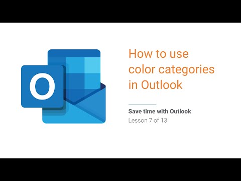 07 How to use categories in Outlook (email)?