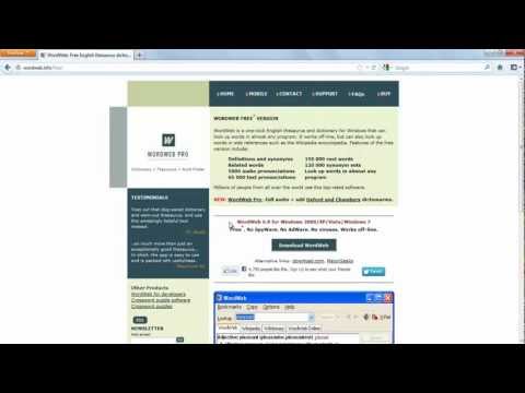 Wordweb (Free dictionary with Audio pronunciations)