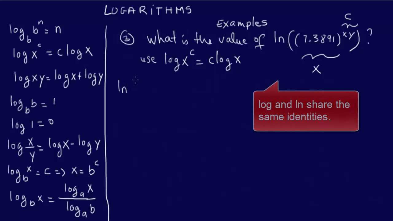 LOGARITHMS: FE-EIT Exam Review