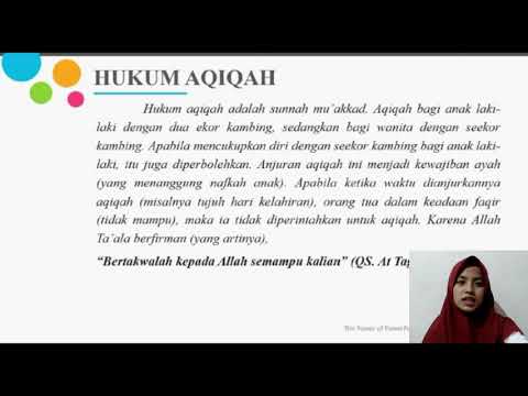 Materi Aqiqh: Pengertian Aqiqah menurut bahasa dan Istilah (Part 1)