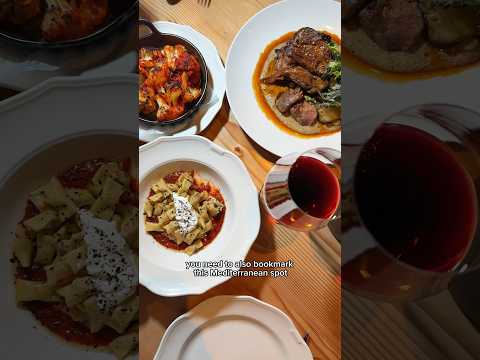 Wine and amazing California Mediterranean food at Dalida SF 🍷#bayareaeats #sfeats #pitabread