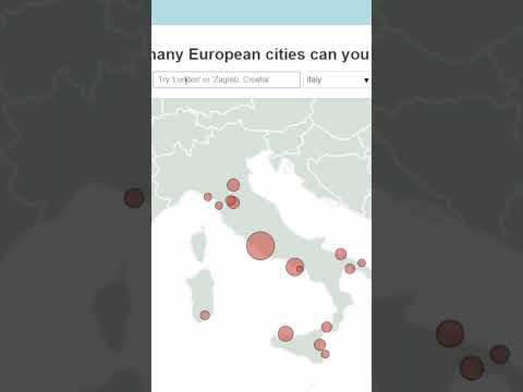 How Many Cities Can I Name In Italy?