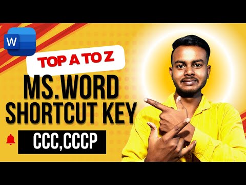 Top a to z Ms Word Shotcut keys II MS Word Shortcut Keys List A To Z MS Word shortcut keys PDF