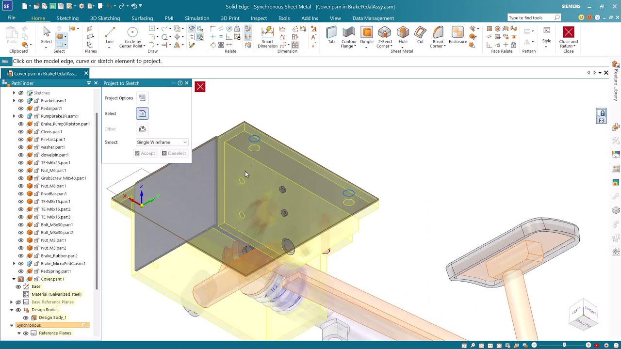 Designcenter Solid Edge Tutorial: Top down assembly design