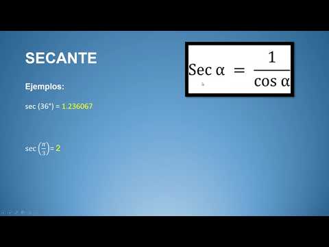 COTANGENTE, SECANTE, Y COSECANTE EN LA CALCULADORA 2