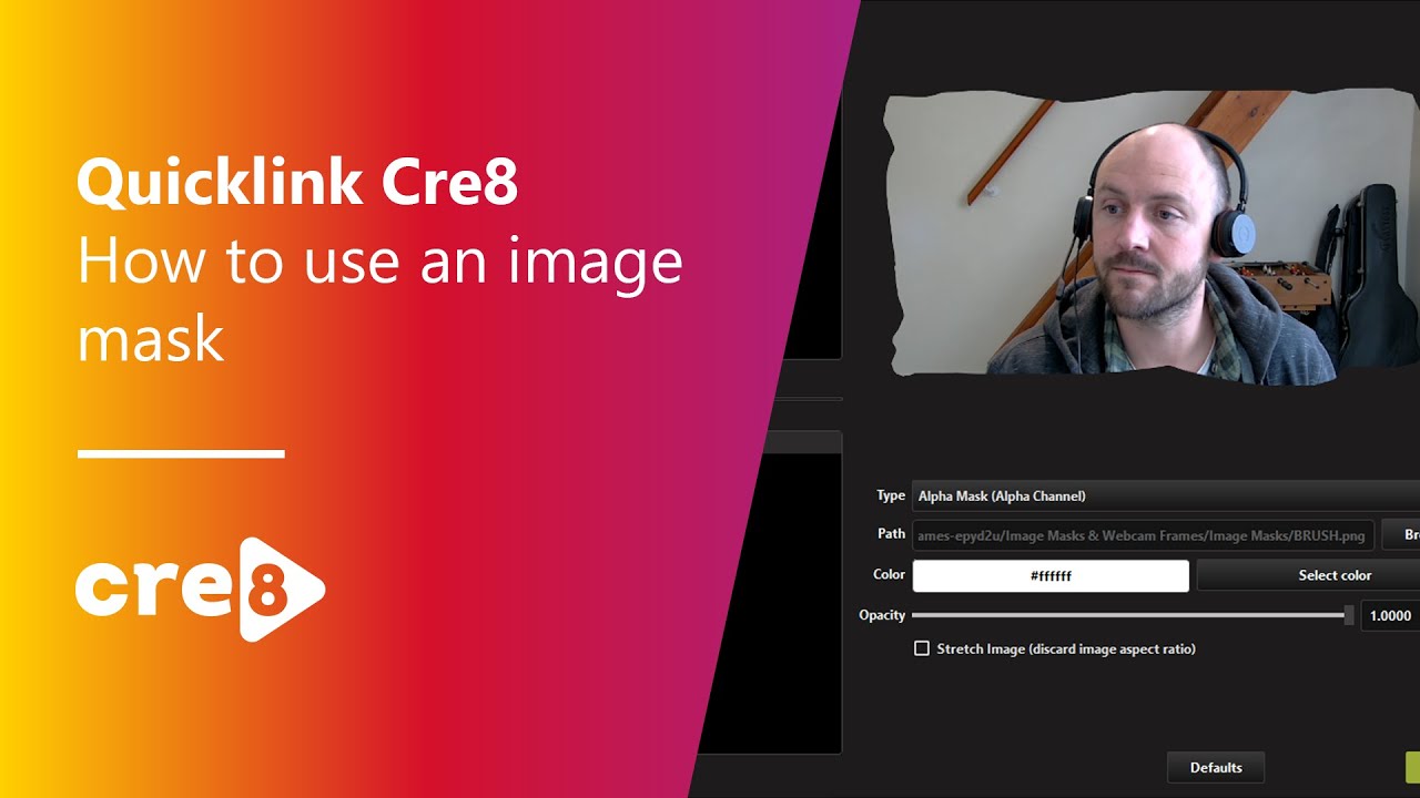 QuickLink StudioPro: How to use an image mask