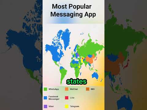 Most Popular Messaging App in Each Country