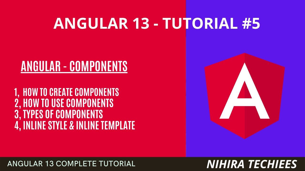 Components in angular | component with inline style & inline template | Angular 13 tutorial #5