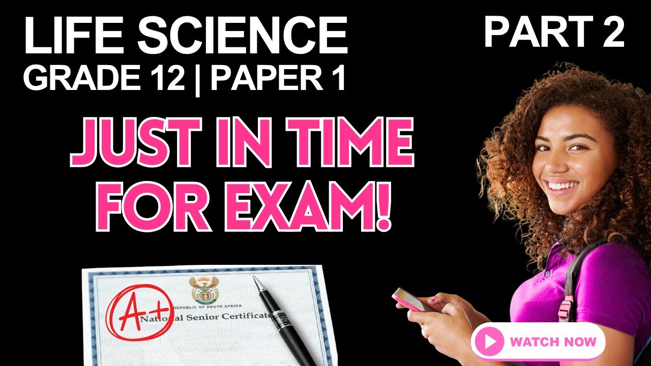 Life Science | Grade 12 | Paper 1 Revision - Just in Time for Exam! | Part 2 (NSC/CAPS)
