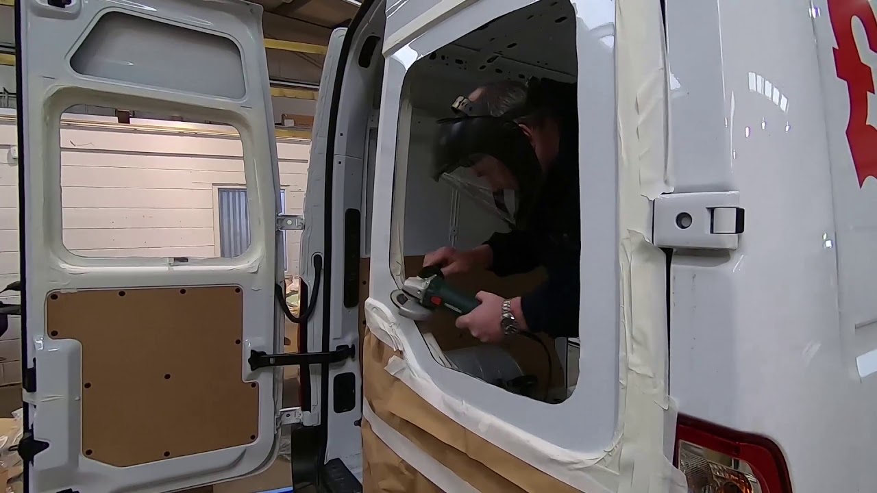 Rear Window Installation - Atlas Van Tech