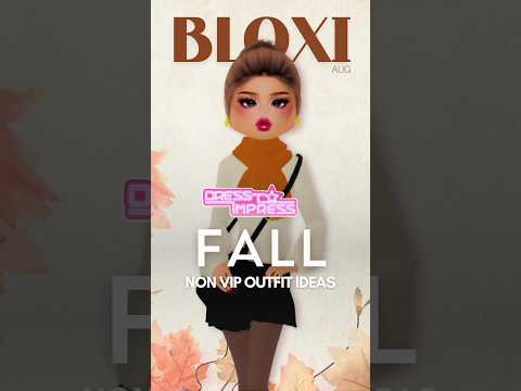 Non VIP Fall Outfit Ideas in Dress To Impress #roblox #fashion #gaming #dresstoimpress #dress #dti