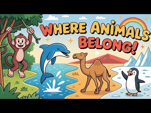 Where Do They Live? Meet the Animals & Their Homes🌈 | Fun Learning Song🎵 |
