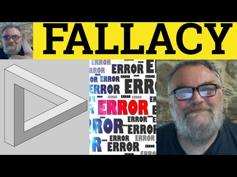 🔵 Fallacy Meaning - Fallacious Examples - Fallacy Defined - GRE Vocabulary