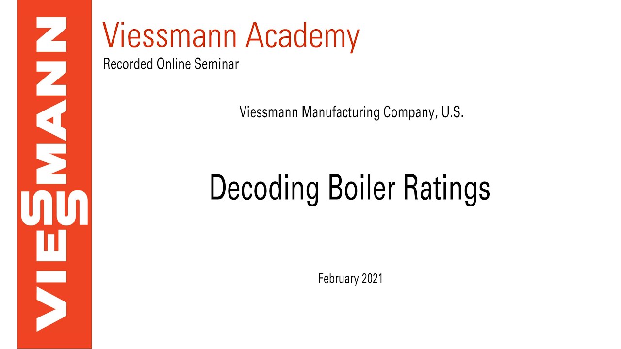 Online Seminar - Decoding Boiler Ratings - Feb. 2021