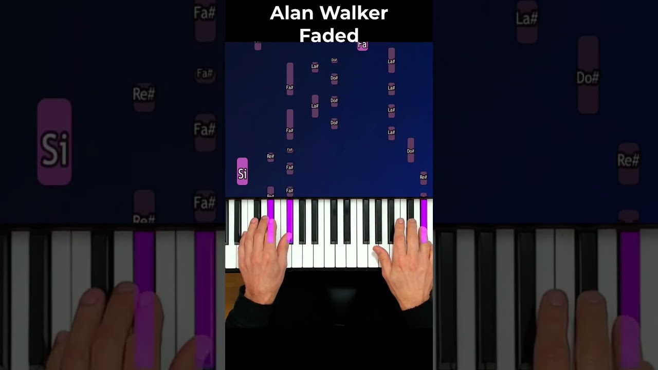 Faded Alan d'Alan Walker (piano tutorial Facile) - Au Piano.Fr