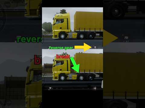 ⚙️ REVERSE GEAR VS BREAK IN #truckersofeurope3 #androidgames #trucksimulator