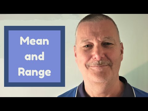 Mean and Range - Functional Skills Maths Level 1