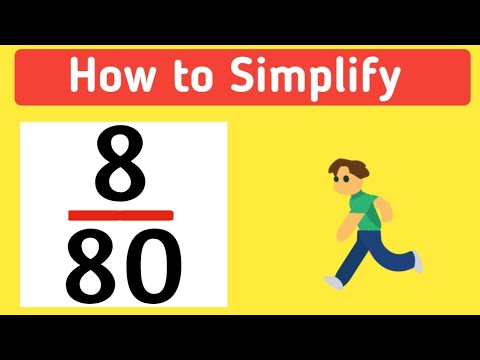 How to Simplify the Fraction 8/80