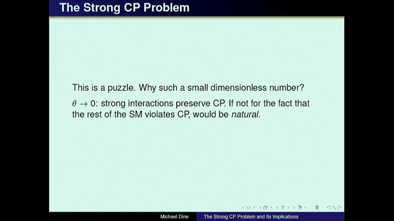The Strong CP Problem - Michael Dine