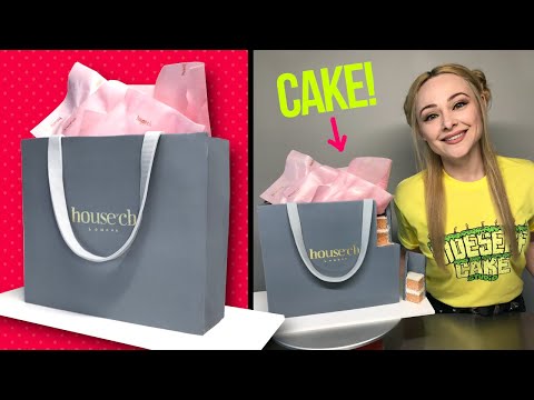 HOW TO MAKE A 100% EDIBLE PAPER TOTE BAG CAKE
