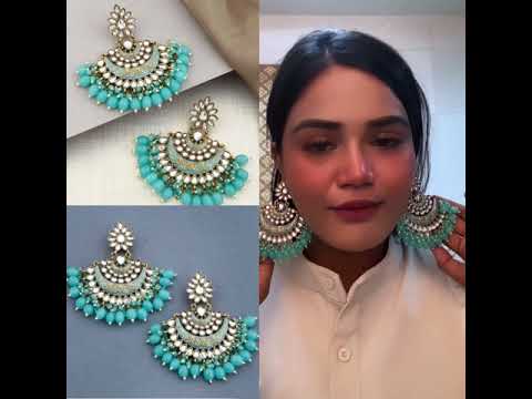 Turquoise Ajaya Chandbalis - A unique pair for every outfit - Style with BlingBag