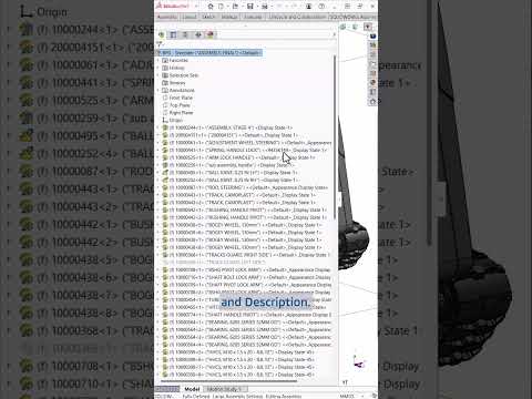 Configure the Assembly Tree in SOLIDWORKS