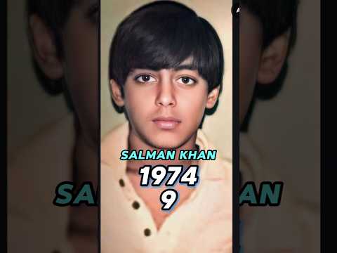 SALMAN KHAN Age Transformation (1965-2024) | Salman Now & then | old photo #salmankhan