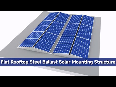East West Aluminum Ballast Mount Adjustable Angle Rack For Flat Roof Solar