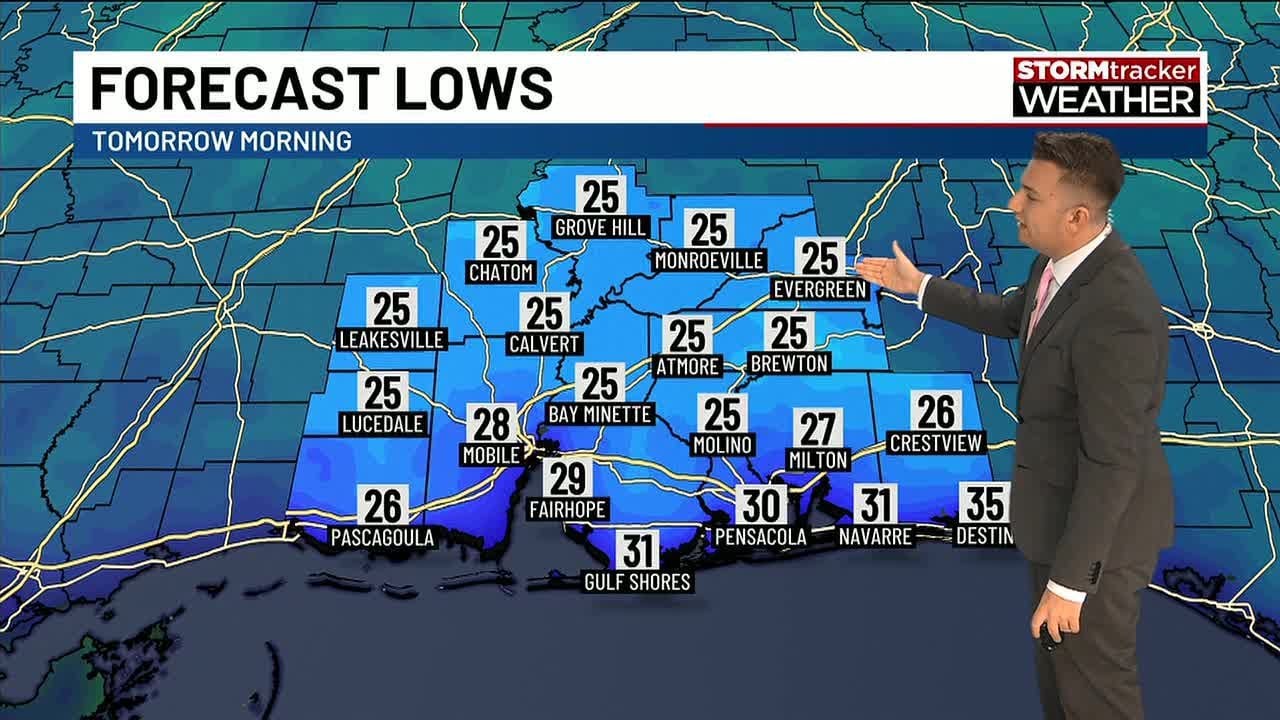 Bitter cold returns to the Gulf Coast this weekend after brief rebound