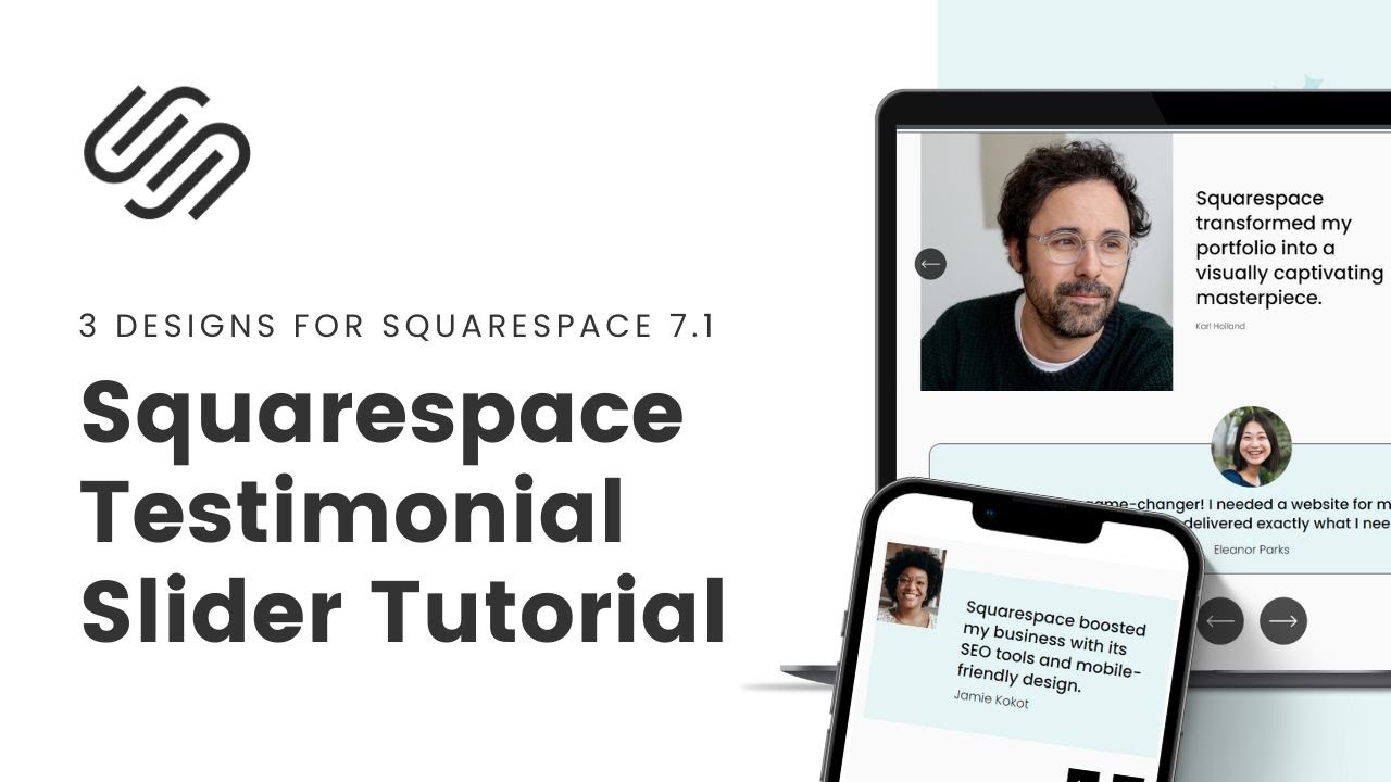 How to create a slider testimonial in Squarespace // Squarespace Testimonial Slider Tutorial