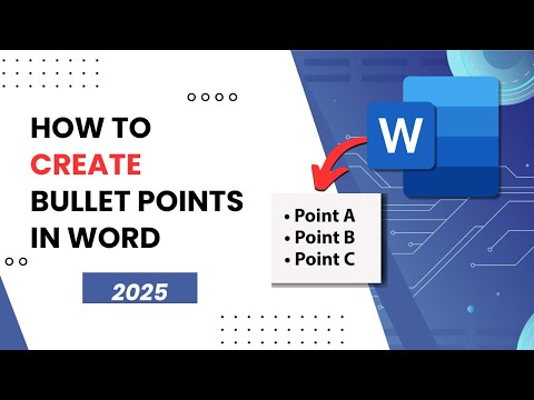 How To Add Bullet Points in Microsoft Word (Easy & Updated 2025)