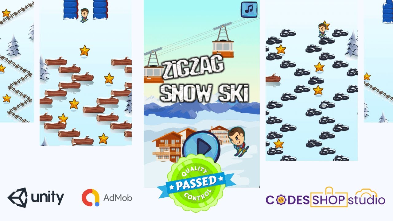 ZigZag Snow Ski | Unity Complete Project | 100% tested