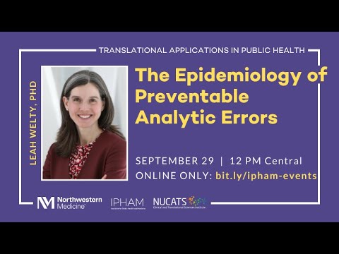 The Epidemiology of Preventable Analytic Errors