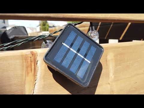 Solar Powered String Lights Outdoor with 8 Lighting Modes, Waterproof & Auto Shut off Review
