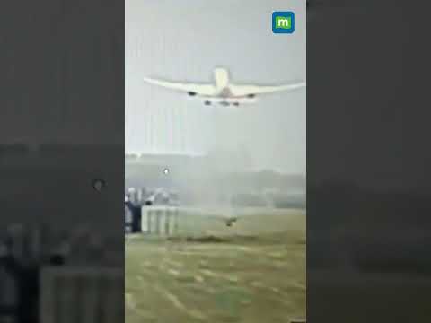 CCTV Footage Captures Air India Flight AI-171 Crashing Seconds After Takeoff from Ahmedabad Airport