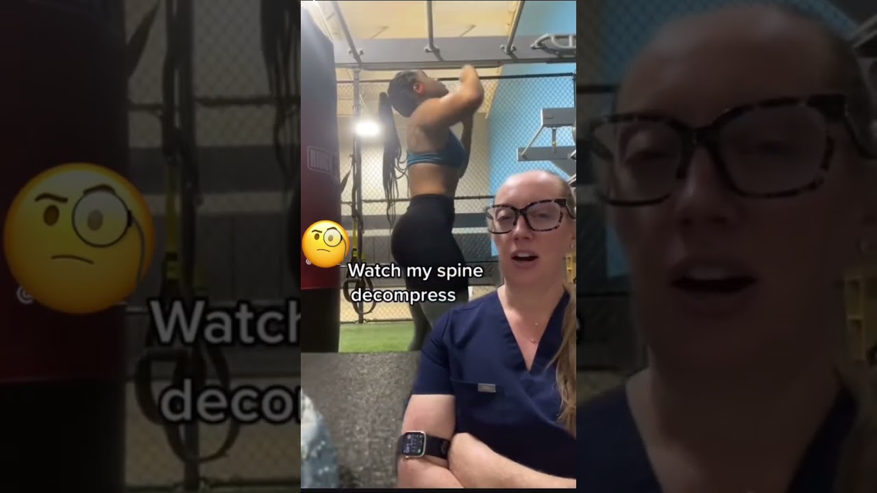 Dead hangs are a great way to stretch the back! #deadhangs #backpain #spinehealth #deadhang #fitness