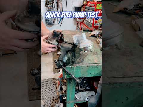 Testing a mechanical fuel pump