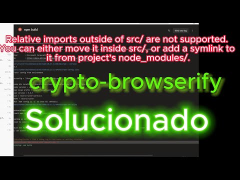 CRYPTO You attempted to import /node_modules/crypto-browserify/index.js SOLUCIONADO REACT 18 2023