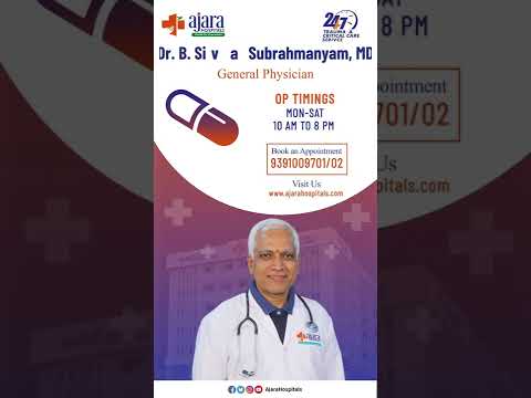Dr B. Siva Subrahmanyam MD General Physician | Ajara Hospital | Warangal |